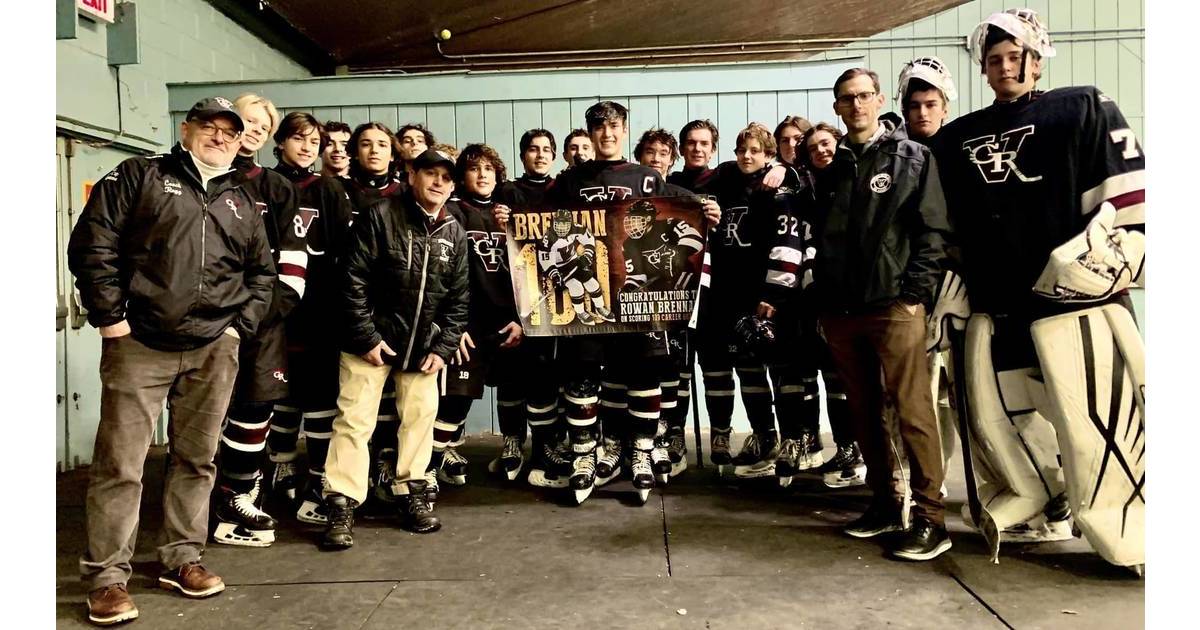 Ice Hockey: Brennan Reaches Milestone in Verona-Glen Ridge Tie | Verona ...