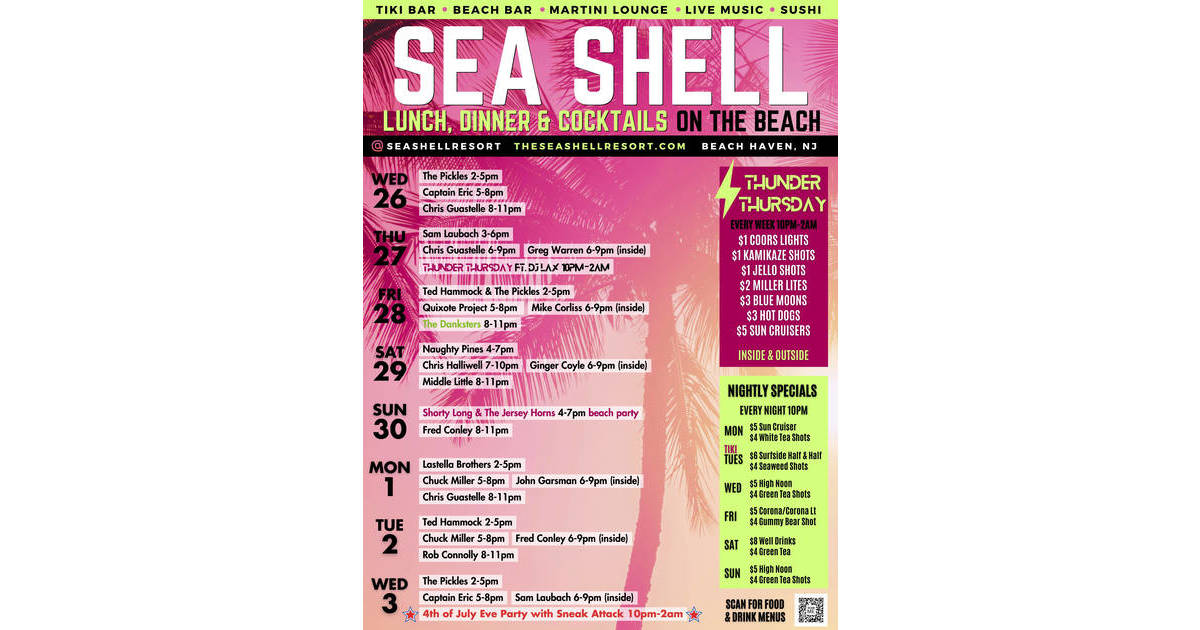 Experience Live Music, Dining, and Dancing at the Sea Shell Resort in ...