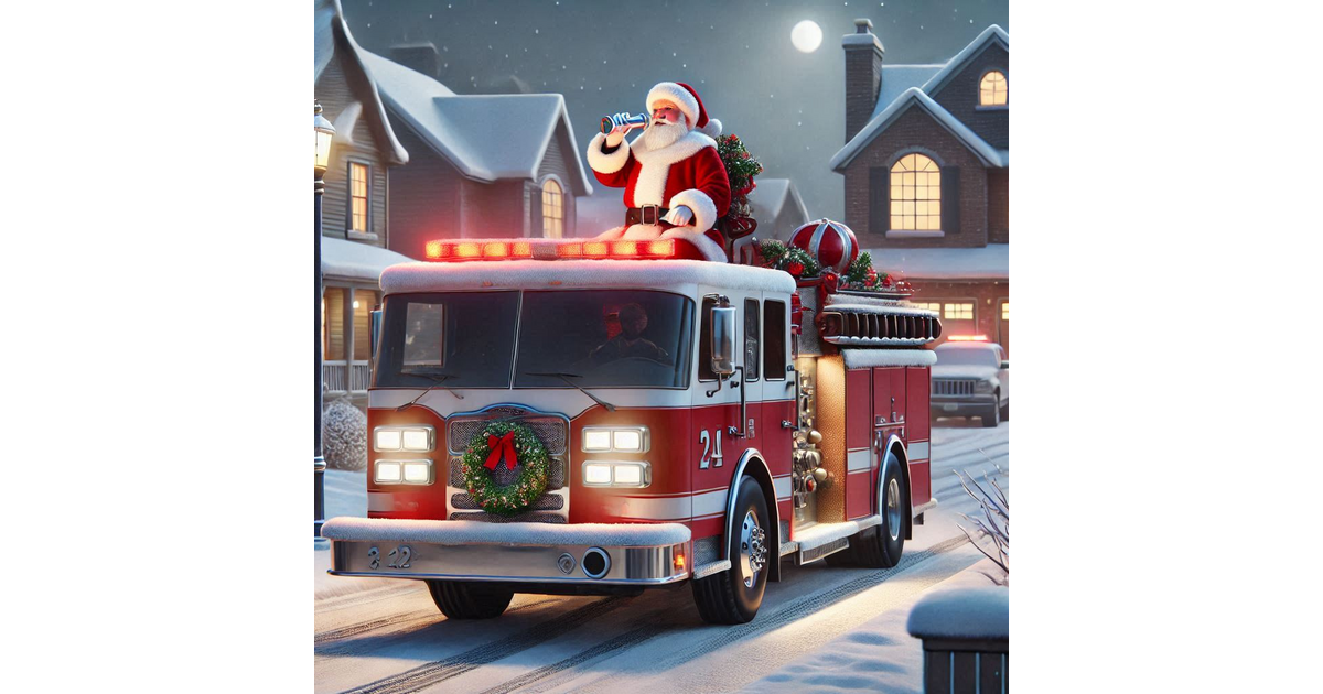 Prepare to Wave: Firetrucks with Santa Coming to Roxbury Streets ...