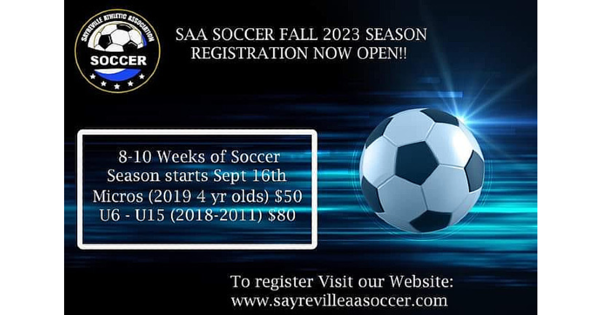 Sayreville Athletic Association Registration Now Open for Fall Soccer ...