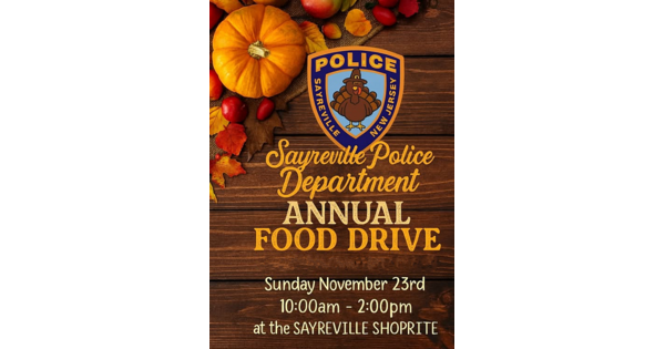 Sayreville Police Will Hold Food Drive at ShopRite on Sunday, Nov. 23 ...