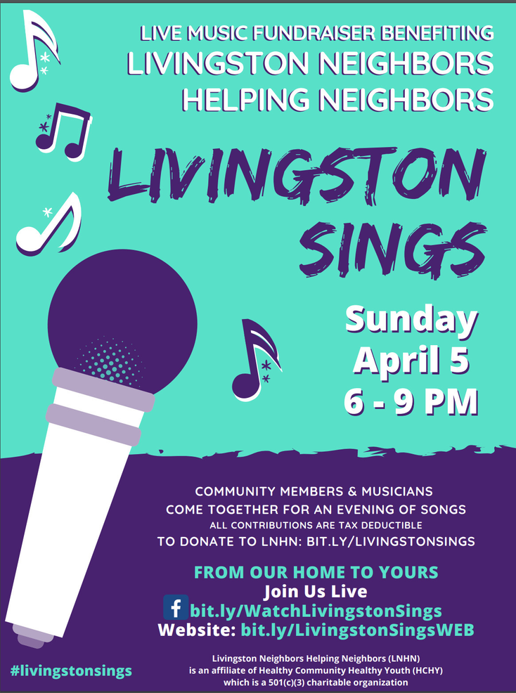 “Livingston Sings” Fundraising Concert to Benefit Families in Need ...