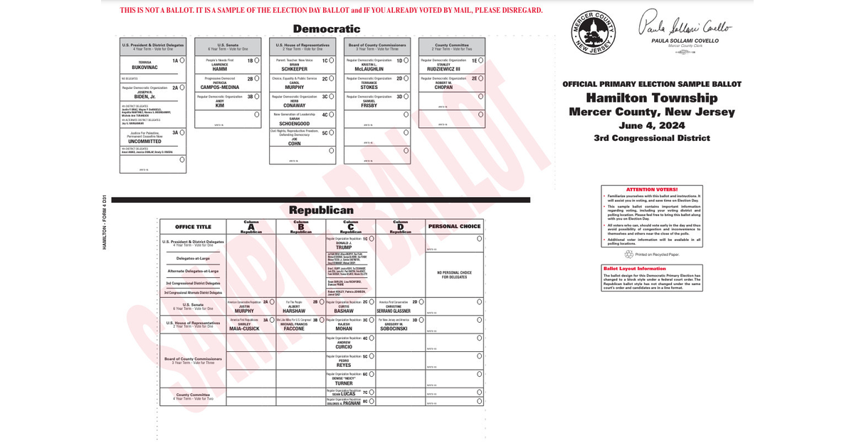 Sample Ballots for Upcoming Primary Elections Now Available Online from ...