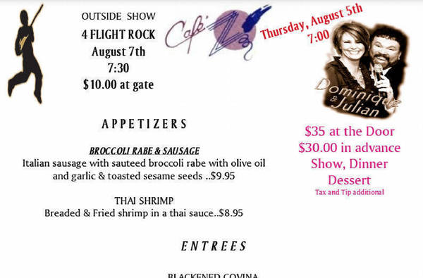 Upcoming Entertainment at Cafe Z | Union, NJ News TAPinto | TAPinto