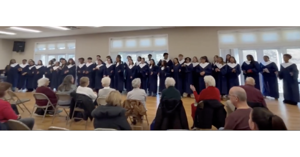 West Orange High School Choir Entertains Senior Citizens at Toby Katz ...