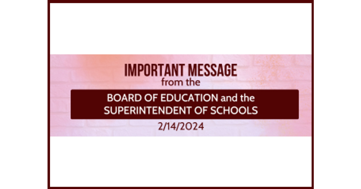 Update - Wayne Board of Education Sends Letter to Parents Responding to ...