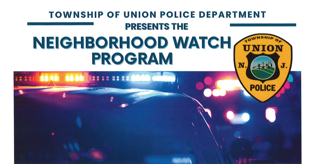 Union Police Invite Residents to Join Neighborhood Watch Program ...