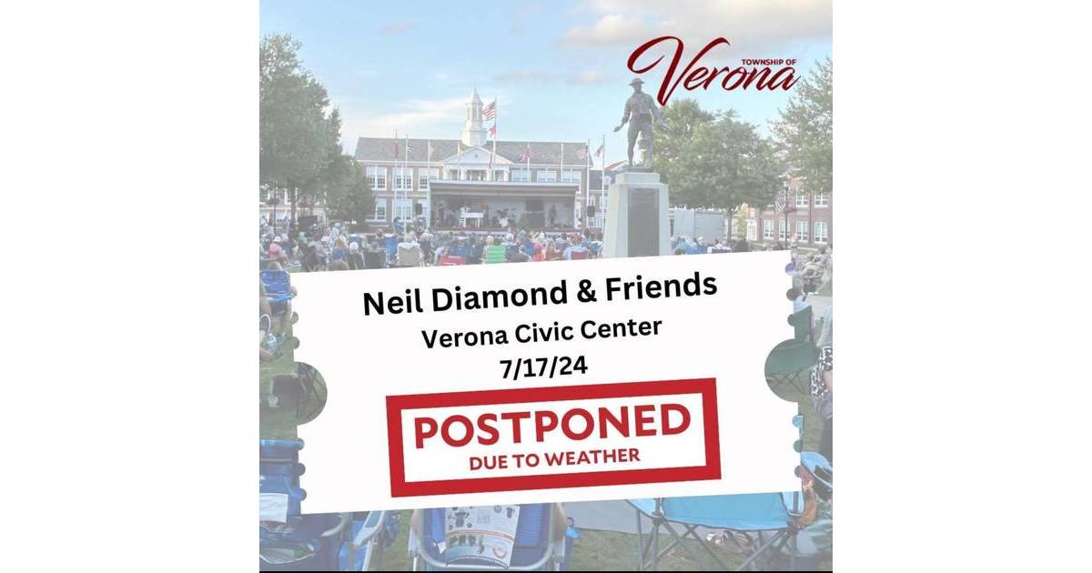 Verona Concert Rescheduled Due To Inclement Weather | Verona/Cedar ...