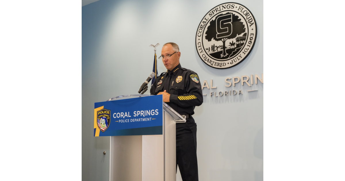 Brad Mock Sworn In as Coral Springs Police Chief, Succeeds Brad McKeone ...