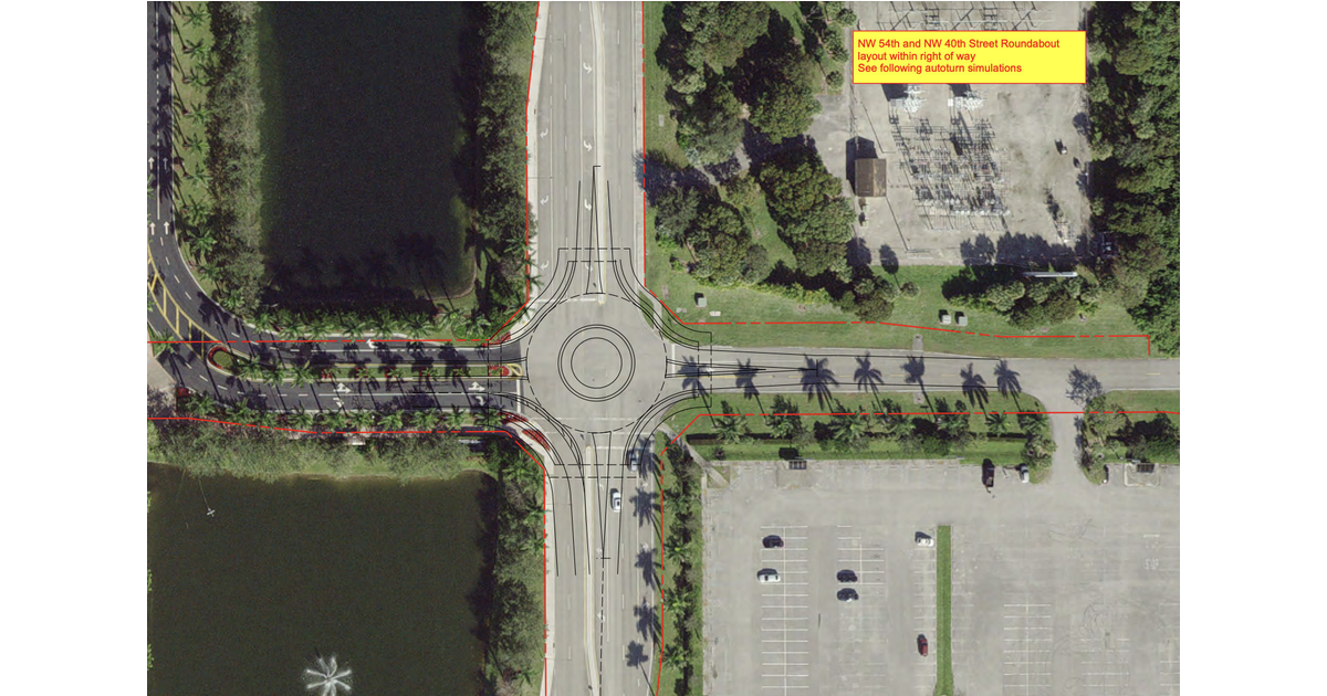 Traffic Roundabout Proposed at MainStreet at Coconut Creek Development ...