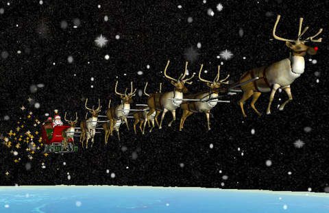 NORAD Confirms Reindeer-Drawn Sleigh Departs North Pole with Jolly Man ...