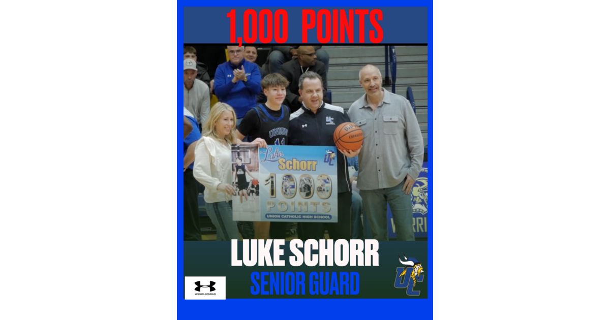 Union Catholic Basketball Star Luke Schorr Scores 1,000th Point Of His ...