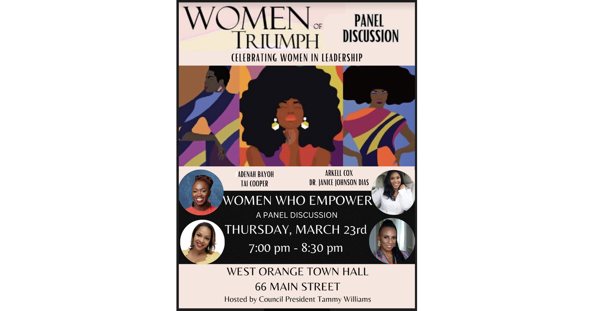 Women's History Month's Women of Triumph Panel Discussion | West Orange ...