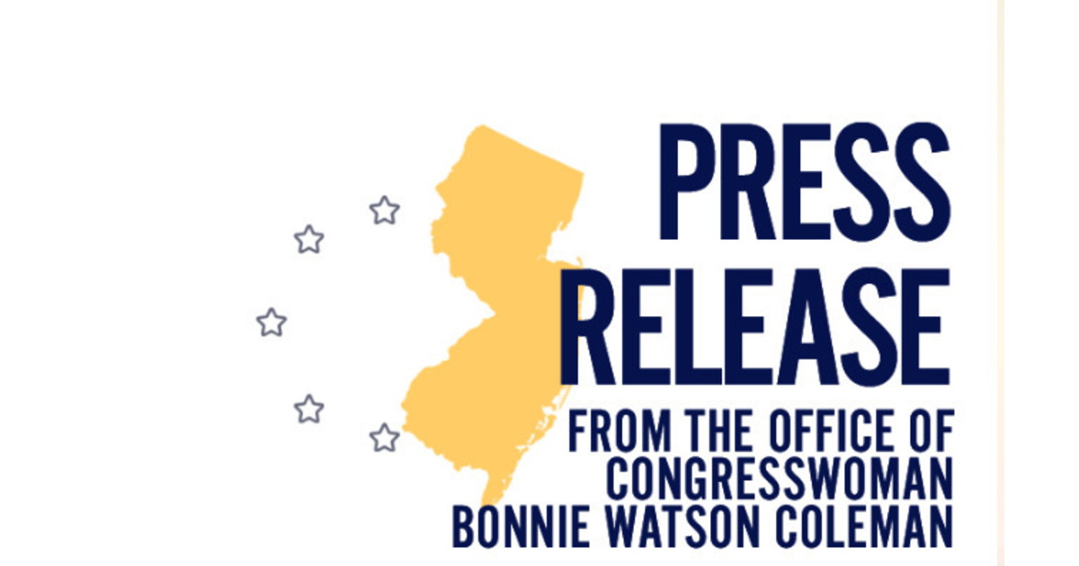 Reps. Bonnie Watson Coleman and John Rutherford Introduce Legislation ...
