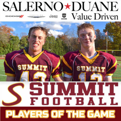 Ryan Reigle and Austin Groce Earn Salerno Duane Summit H.S. Football ...