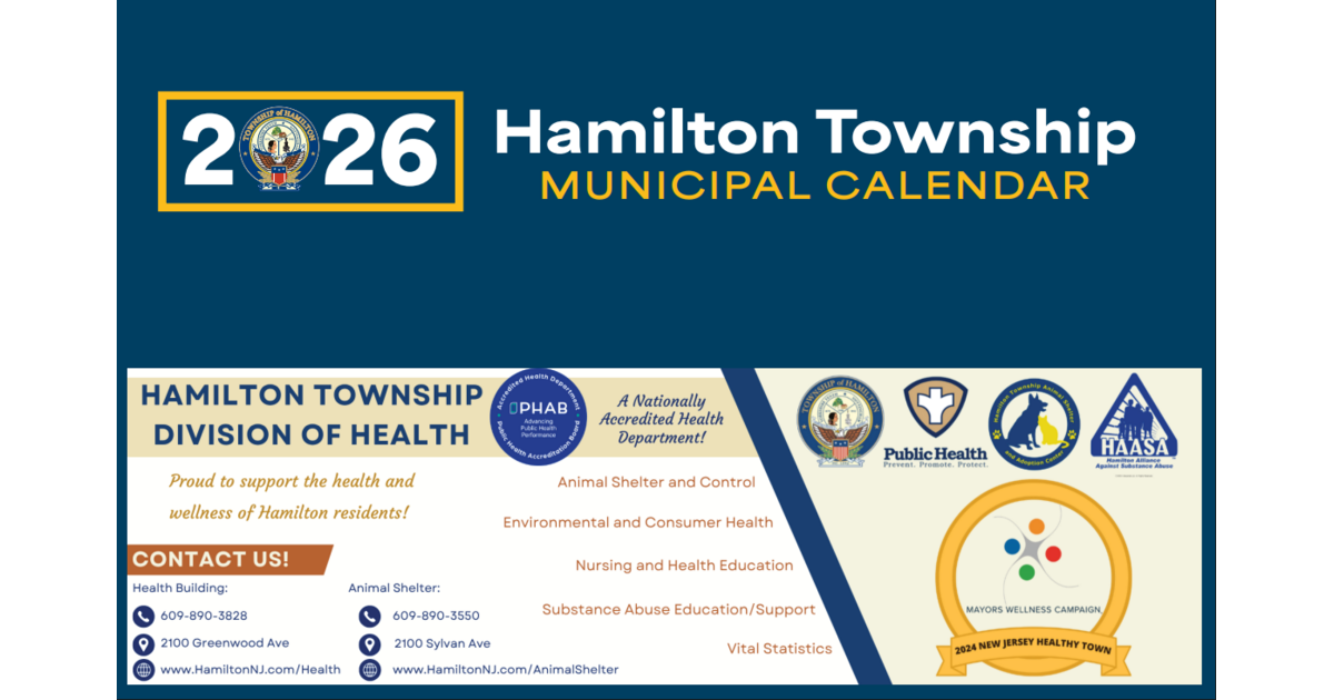 Hamilton Township 2026 Calendar Coming to Your Mailbox Soon, But You ...