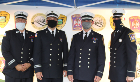Union Fire Department Celebrates Four New Captains | Union, NJ News ...