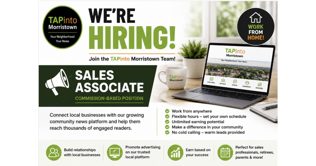 TAPinto Morristown Seeking Commission-Based Sales Associate ...