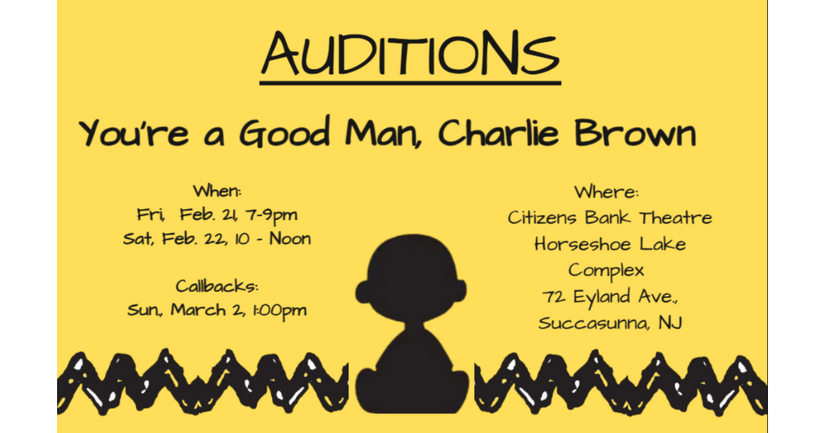 Don't Be a Blockhead: Audition for 'You’re a Good Man, Charlie Brown ...