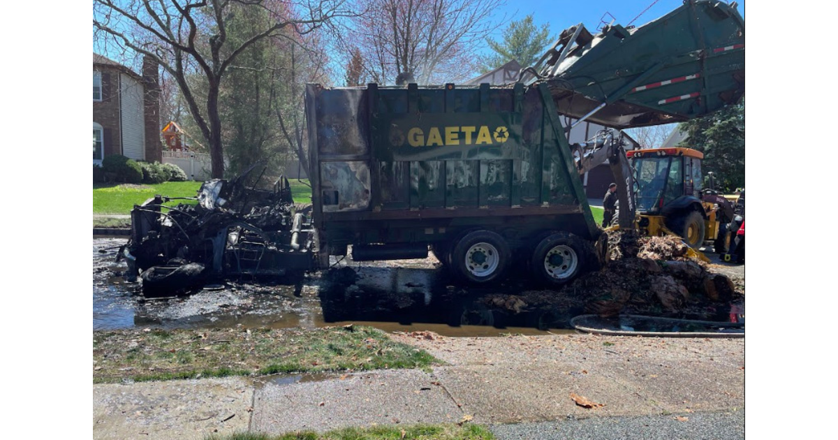 Wayne's Bravest Responds to Fire Within Cab and Back of Garbage Truck ...
