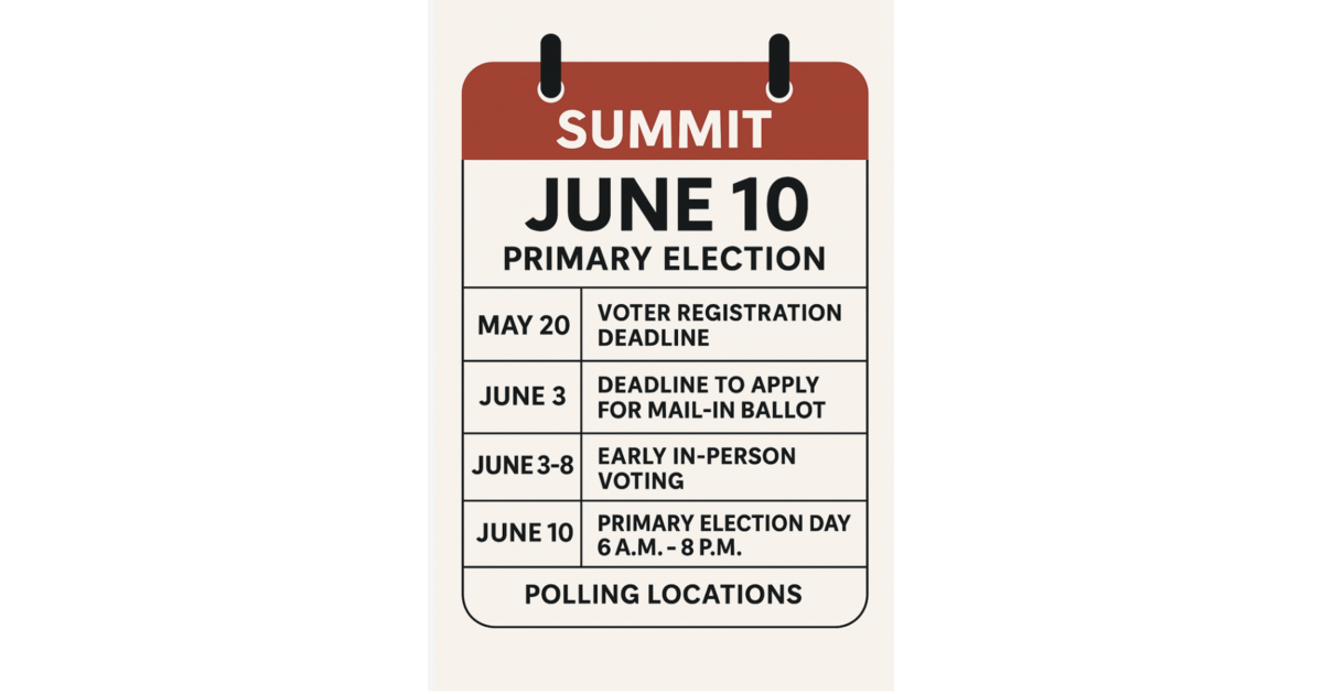 Voter Registration Deadline for Summit Voters is Tuesday, May 20 ...