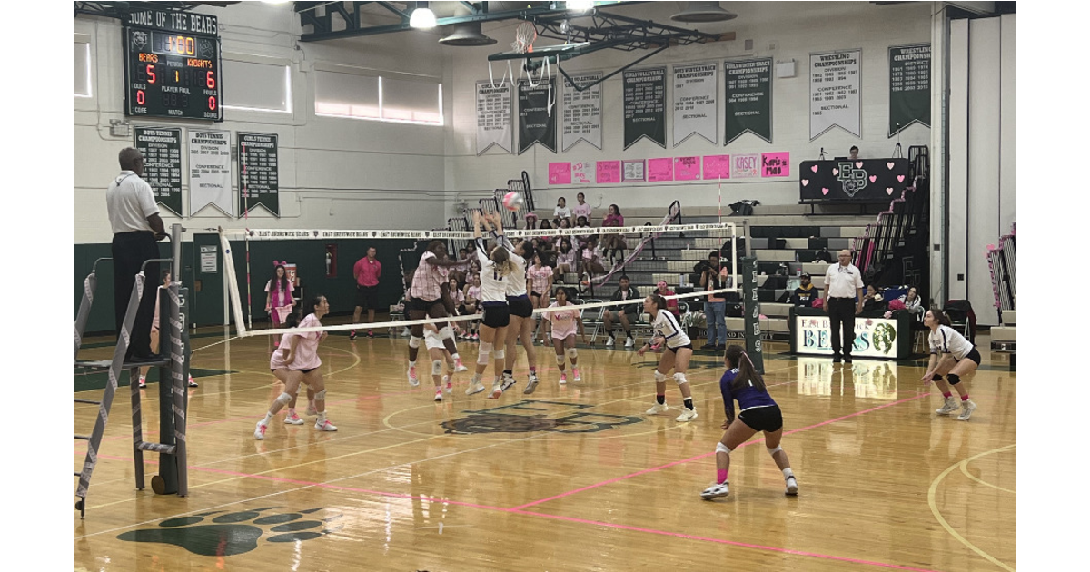 East Brunswick Girls Volleyball Team "Pinks Out" for Breast Cancer ...