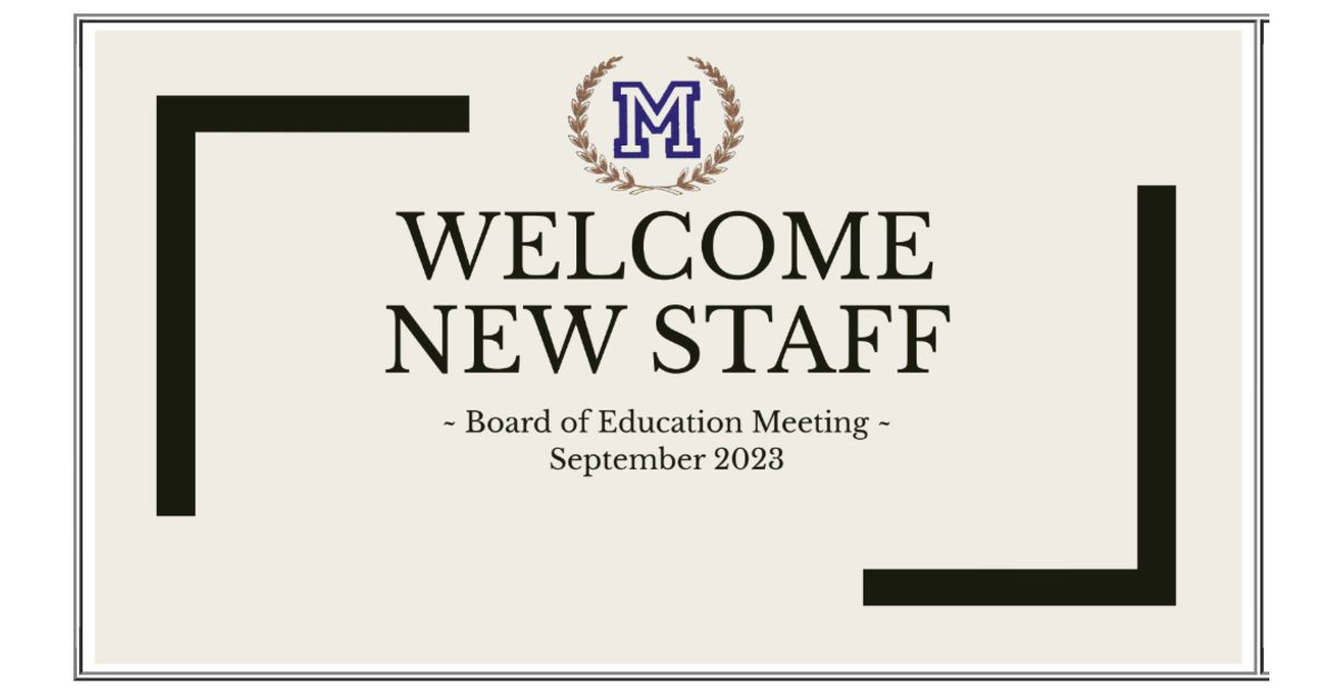 Assistant Superintendent Kate Diskin Presents Slideshow of New District ...