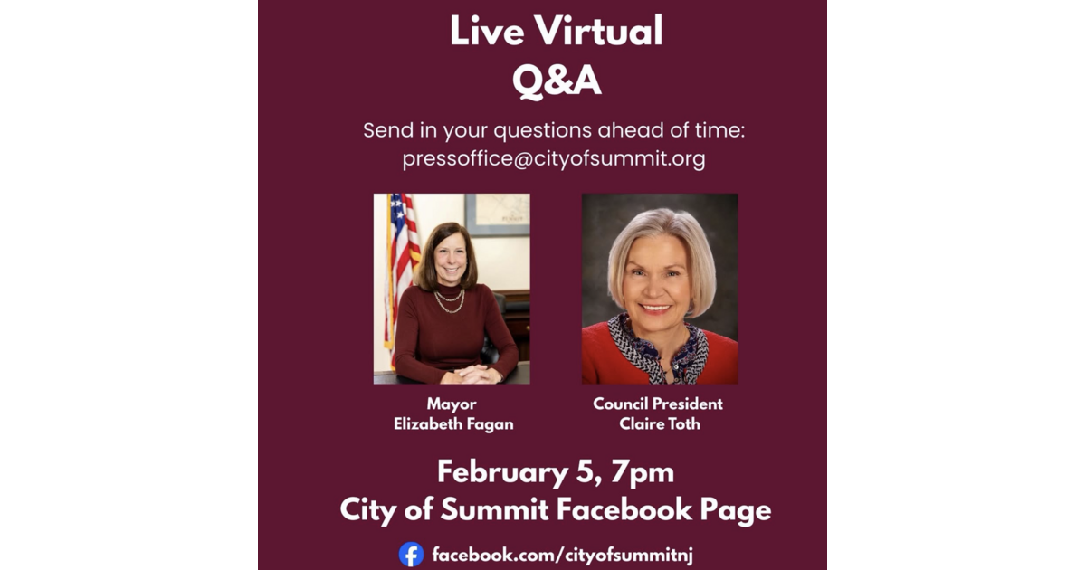 Mayor Fagan, Council President Toth to Address Residents on Feb. 5 ...