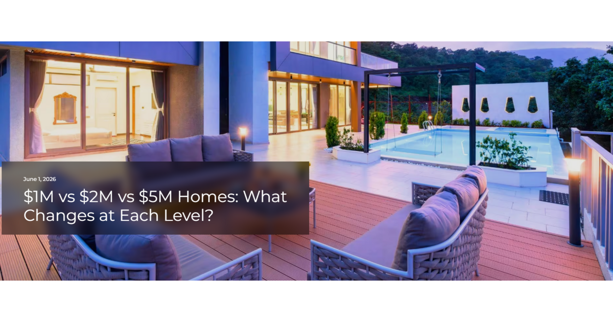 $1M vs $2M vs $5M Homes: What Changes at Each Level? | Montville, NJ ...