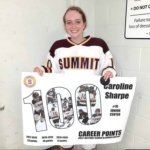 Summit H.S. Girls Ice Hockey's Caroline Sharpe First Hilltopper to ...