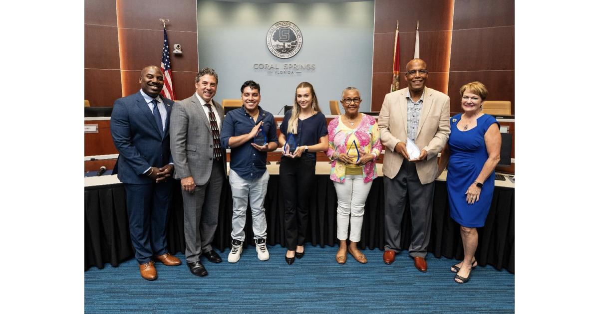 Six Coral Springs Residents Honored with Lynne Johnson Awards for ...
