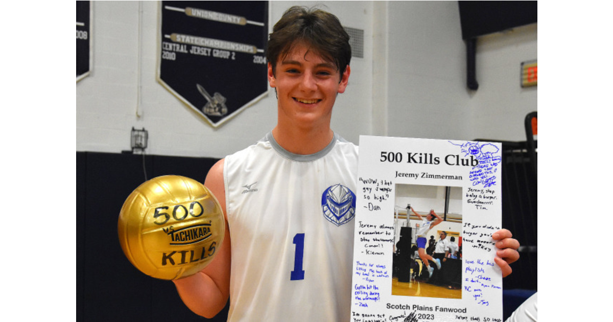 Scotch Plains-Fanwood Volleyball Player Jeremy Zimmerman Earns 500th ...