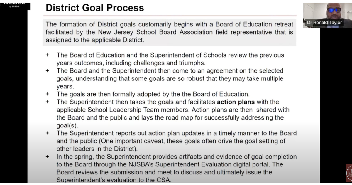 Dr. Ronald Taylor Provides an Update on SOMSD’s District Goals | SOMA ...