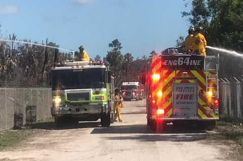 Coral Springs Firefighters Helped Battle Brush Fires in Collier County ...