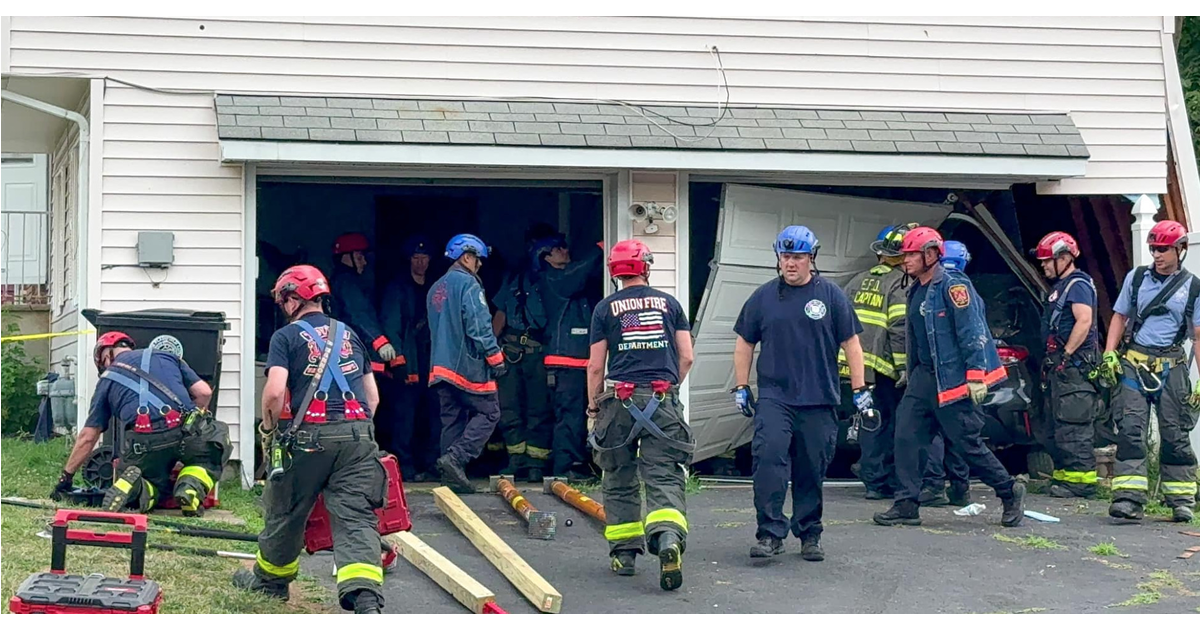 Union Firefighters Assist in Stablizing Plainfield Home After Car Crash ...