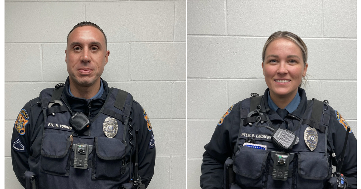 Hazlet Congratulates Patrol Officers Nicholas Torres and Danielle ...