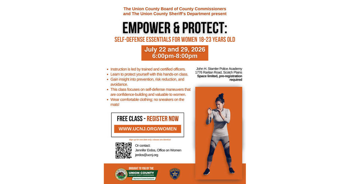 Union County to Offer Self-Defense Class for College-Bound Women Ages ...