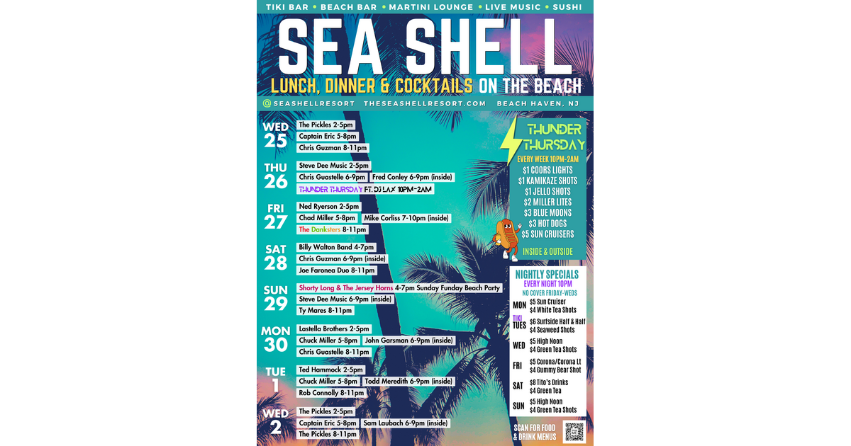 Sea Shell Beach Resort: Jam Packed Fun in Beach Haven this Week ...