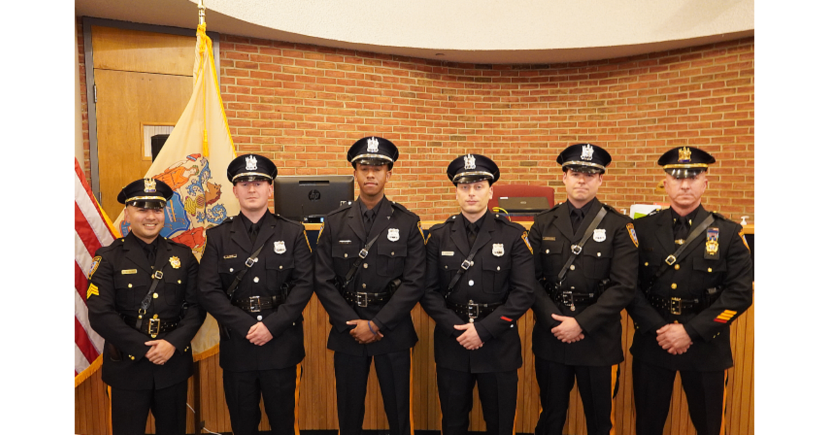 Sayreville Police Swear in 4 New Officers, Promote 2 at Ceremony on Feb ...