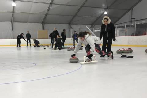 Learning Curling: ‘Rocks’ Round out Night at Westfield Rink | TAPinto