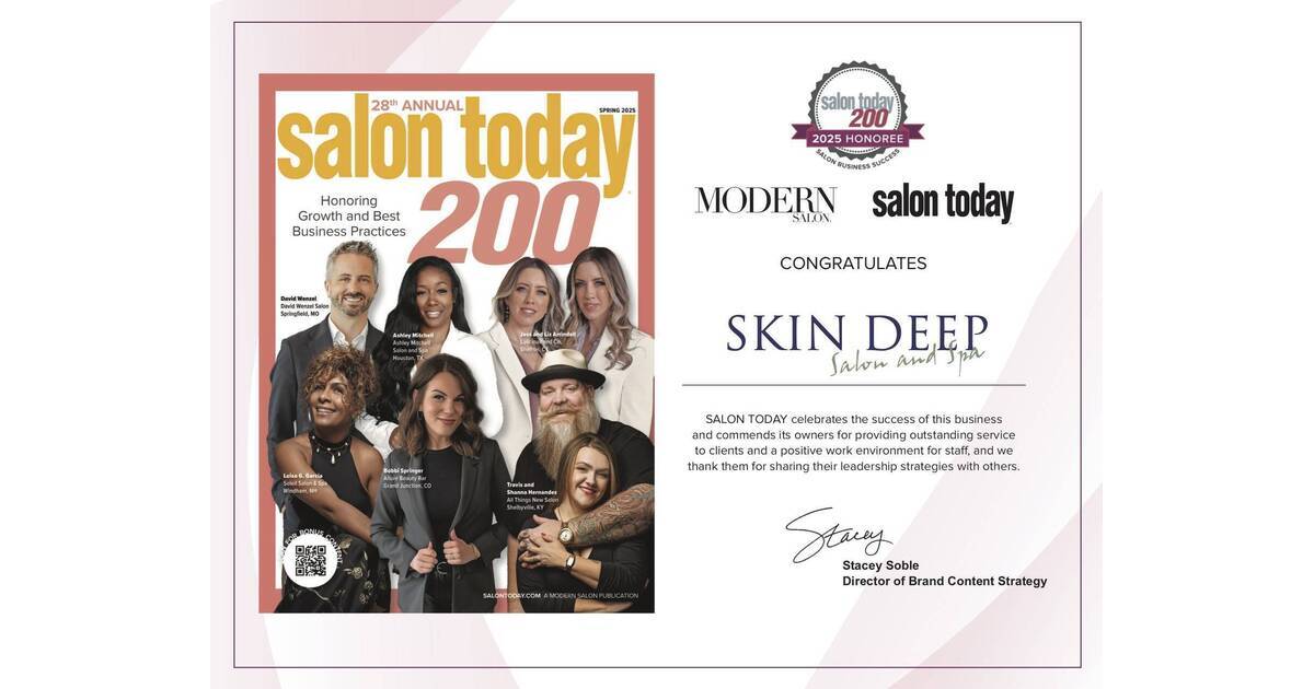 Skin Deep Salon and Spa Named to SALON TODAY 200 List | New Providence ...