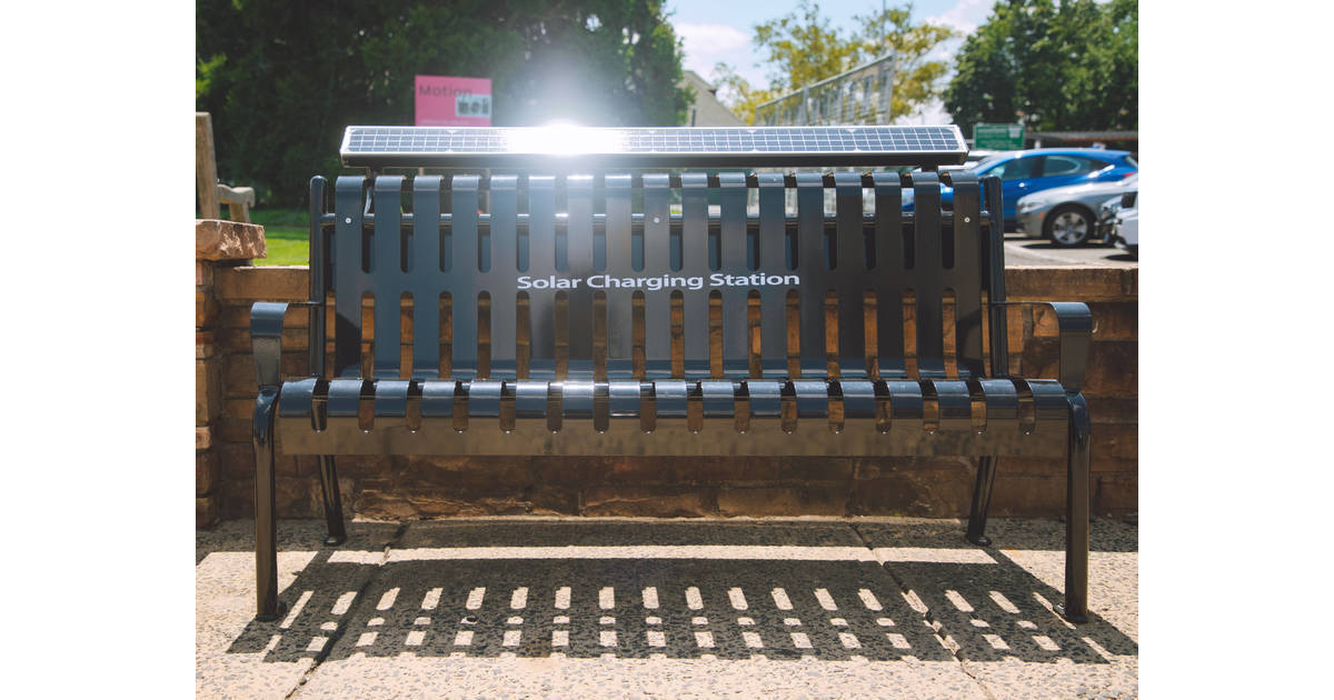 New Solar Benches in Downtown Westfield Will Charge Your Devices ...