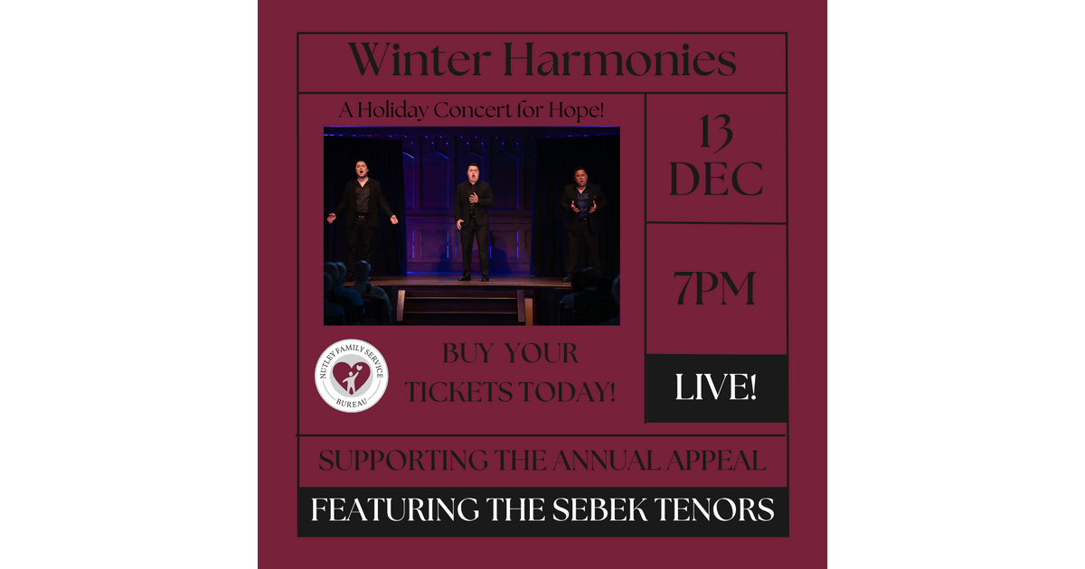 Get Early Bird Tix for “Winter Harmonies” Concert Today | Nutley, NJ ...