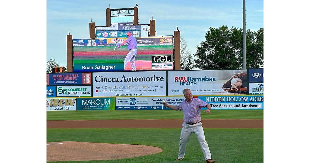 Mayor Gallagher Throws Out Ceremonial First Pitch at TD Bank Ballpark ...