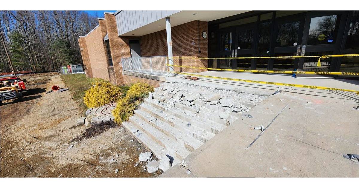 South Brunswick Public Library at "Full Construction Site Status" as ...