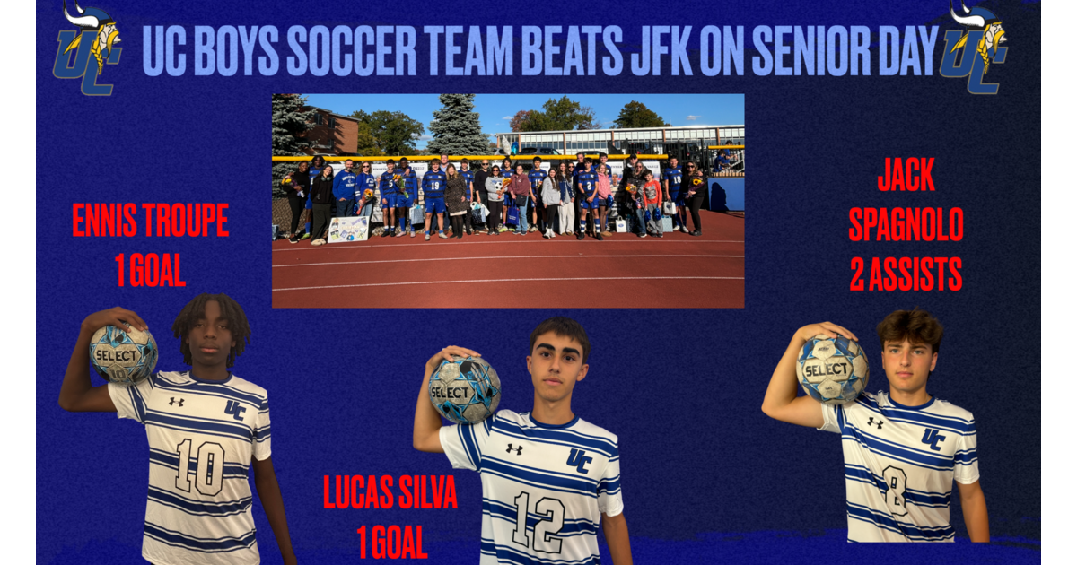 Union Catholic Boys Soccer Team Rallies to Defeat JFK on Senior Day ...