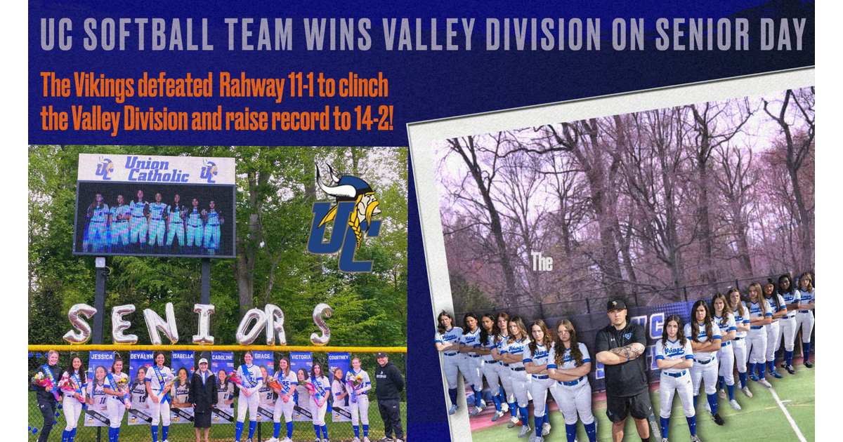 Union Catholic Softball Team Clinches Valley Division Title on Senior ...