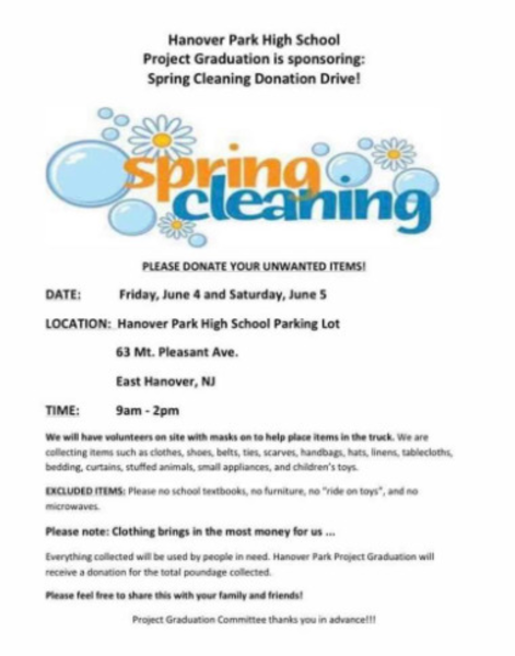 Hanover Park High School is Sponsoring a Spring Cleaning Donation Drive ...