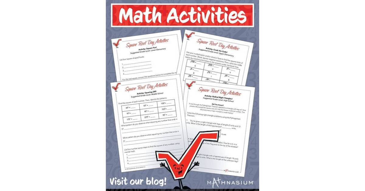 Square Root Day 2025: Math Activities | Union, NJ News TAPinto | TAPinto