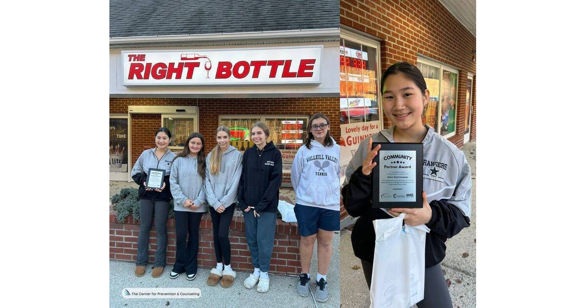 Wallkill Valley Students Partner with The Right Bottle for Project ...
